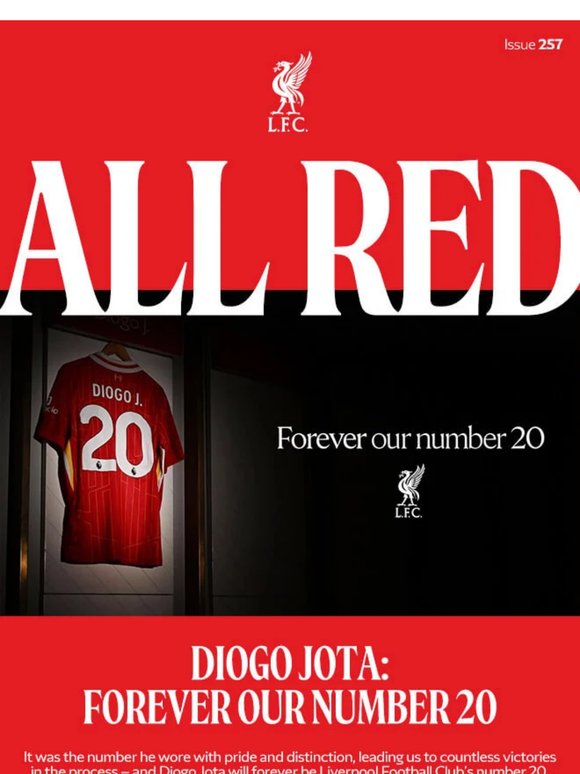Liverpool FC: Diogo Jota: Forever our number 20 | Milled