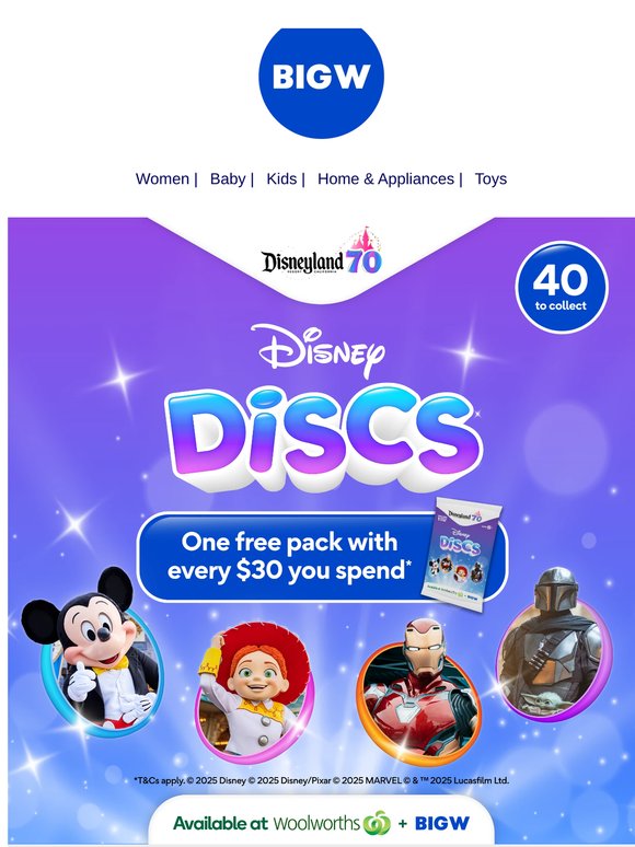 BIG W: Collect them all: Disney Discs 🏰 | Milled