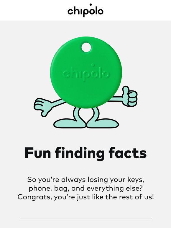 Chipolo: Fun facts about losing your stuff 🤔🔑 | Milled