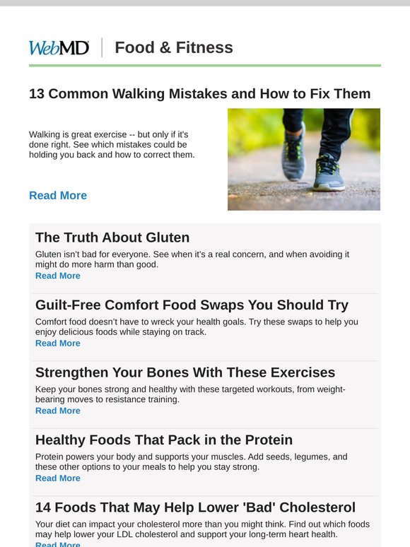 WebMD: 13 Common Walking Mistakes and How to Fix The | Milled