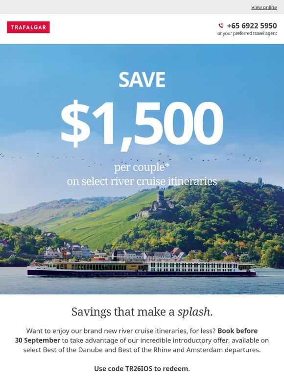Trafalgar Tours: Want to experience our river cruises, for less? | Milled