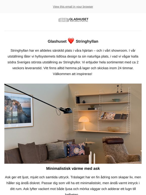 Glashuset: Vi har södra Sveriges största utställning av Stringhyllor ...