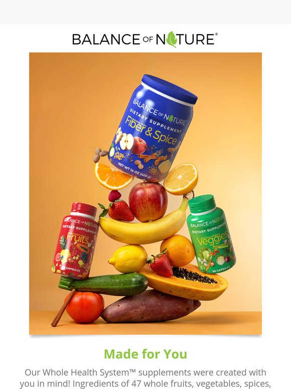 Balance of Nature: 47 Ingredients. One System. | Milled