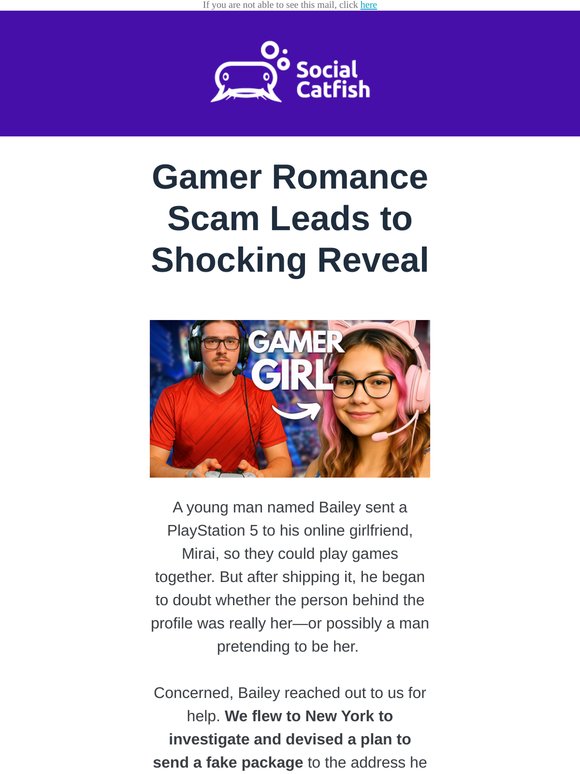 Social Catfish: Gamer Romance Scam Leads to Shocking Reveal | Milled