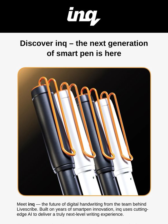 Livescribe: NEW inq Pen Just Dropped – 40% Off Ends Soon | Milled