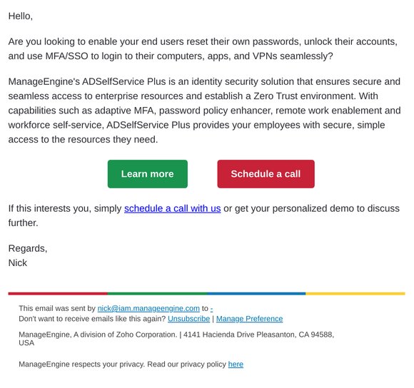 ManageEngine: Extend MFA/SSO, self-service password reset, and ...