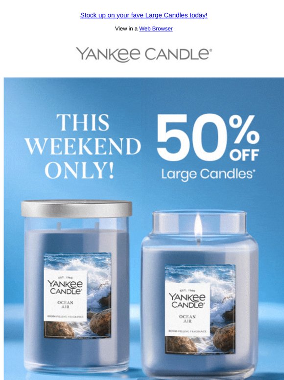 Yankee Candle: Stay Breezy With 50% Off Summer Scents | Milled