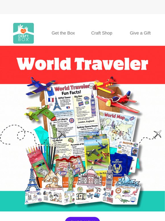 We Craft Box: Craft, Travel, Explore—Our Coolest Kit Has Landed! 🌍 ️ ...