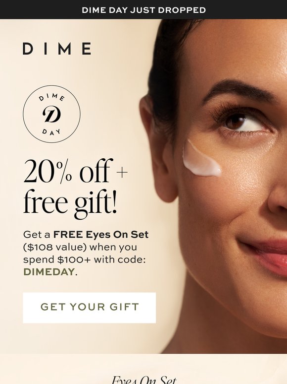 DIME Beauty: 20% off to celebrate double DIME day. | Milled