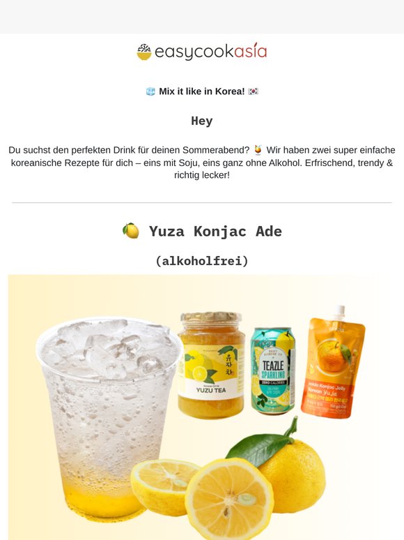 EasyCookAsia: Soju & Mocktail Rezepte 💙 Korean Drinks zum Ausprobieren ...