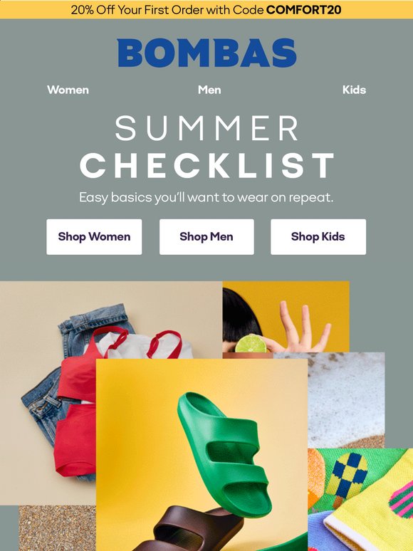 Bombas Email Newsletters: Shop Sales, Discounts, and Coupon Codes