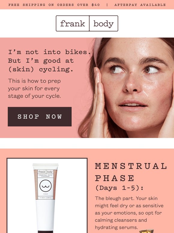 Frank Body: A frank skin cycling deep dive. | Milled