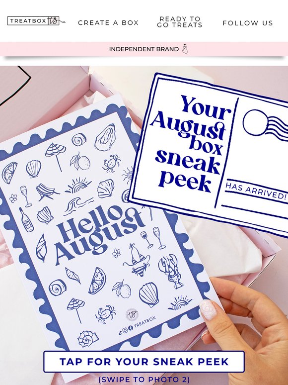 TreatBox: Exclusive Sneak Peek: Be the First to See Inside August's Box ...