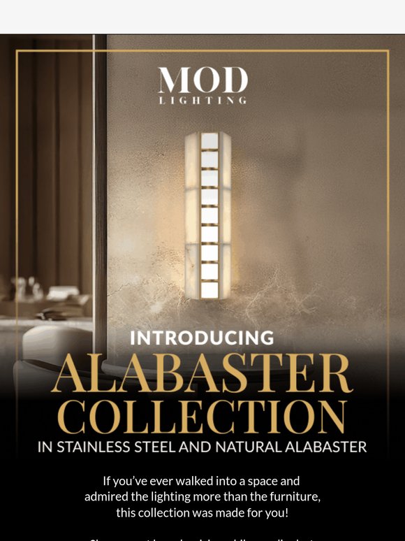 MOD LIGHTING: Introducing 11 New Models in the Alabaster Collection ...