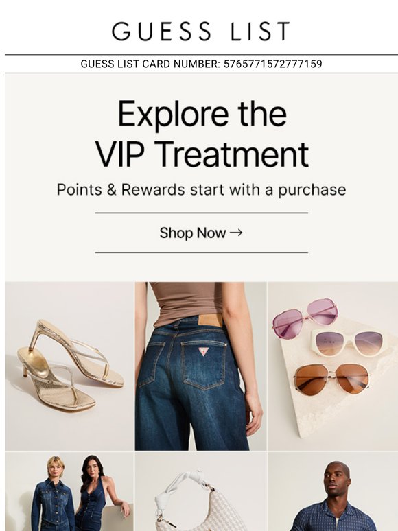 GUESS Email Newsletters: Shop Sales, Discounts, and Coupon Codes