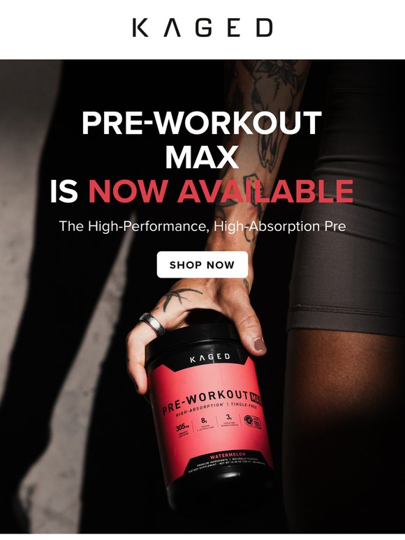 Kaged Muscle: Introducing Pre-Workout MAX: The Future of Pre-Workouts ...
