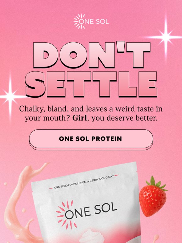 One Sol: Protein doesn’t have to be gross 😵‍💫 | Milled