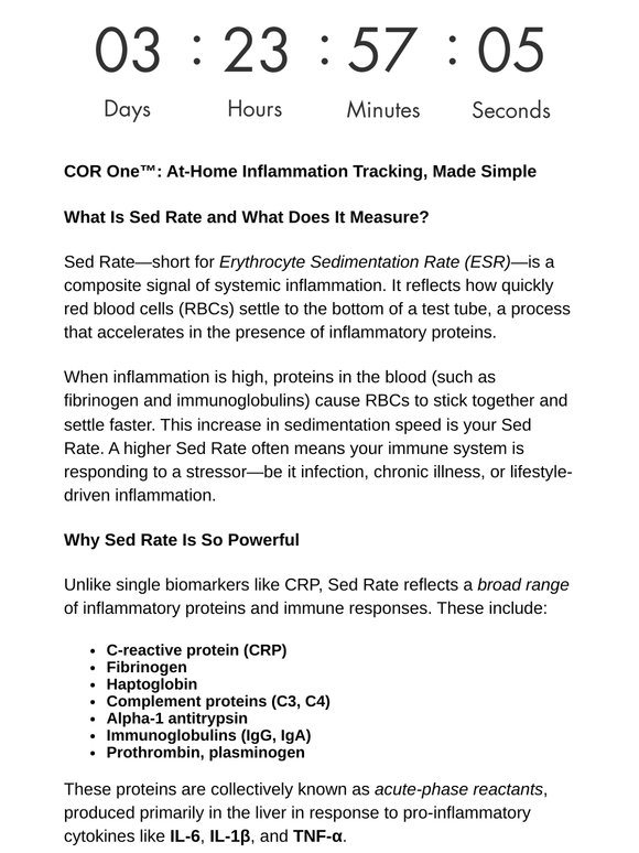 Cor: What Is Sed Rate and What Does It Measure? | Milled