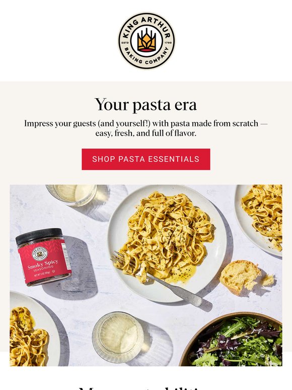 King Arthur Baking Company: 🍝 Fresh Pasta from Scratch! | Milled