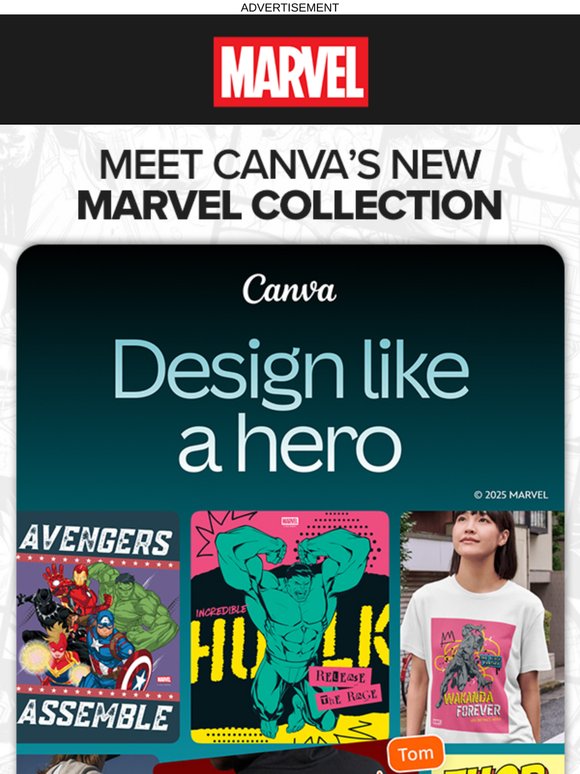Marvel: Design with the Marvel collection | Now in Canva! | Milled