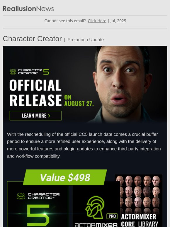 Reallusion: 📢CC5 Prelaunch Update - New ActorMIXER PRO Lets You Blend ...