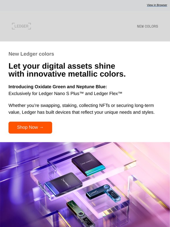 Ledger: New metallic colors have landed | Milled