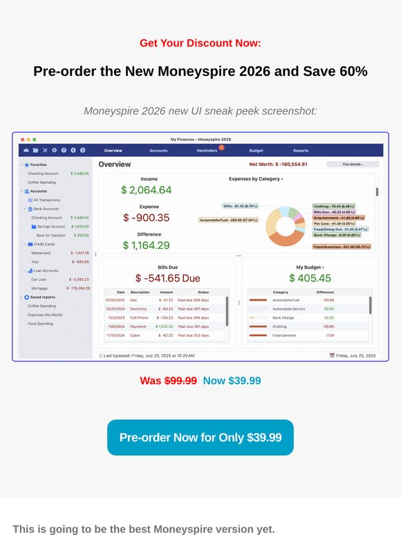Moneyspire: Moneyspire 2026 New User Interface Sneak Peek | Milled