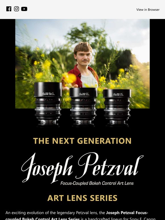 Lomography: Discover the NEW Joseph Petzval Art Lenses | Milled