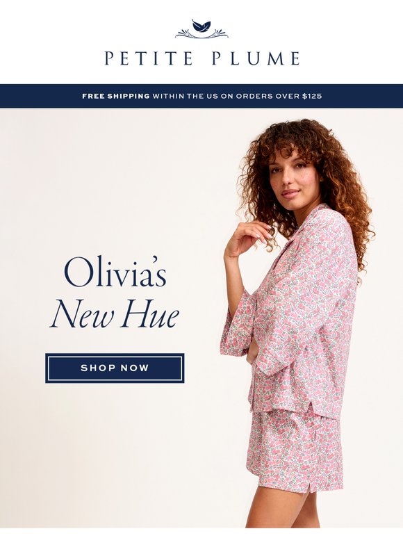 Petite Plume: NEW: The Olivia Short Set in Fleurs de Rose | Milled