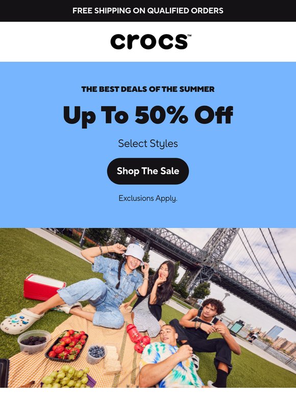 Crocs: Math is hard, but up to 50% off is easy. | Milled