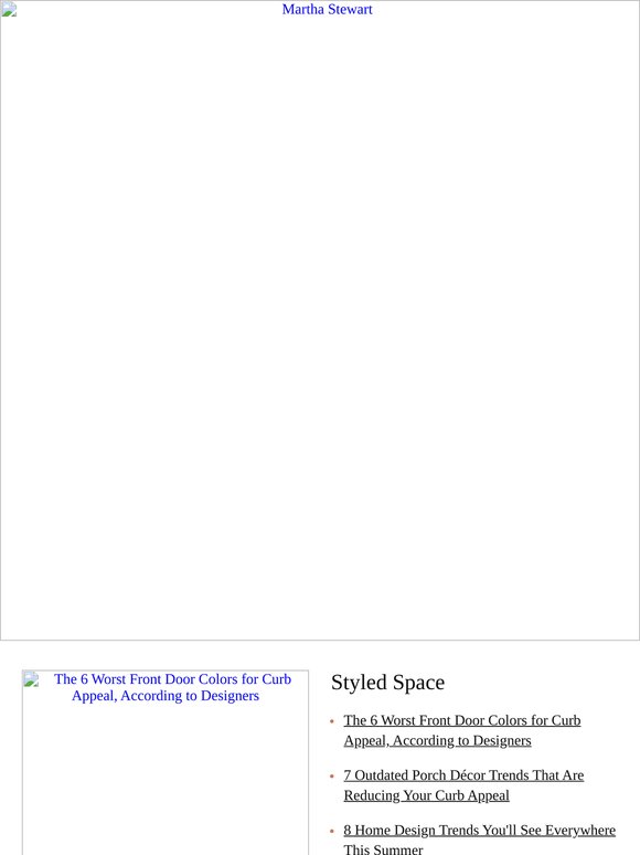 Martha Stewart: The 6 Worst Front Door Colors for Curb Appeal | Milled