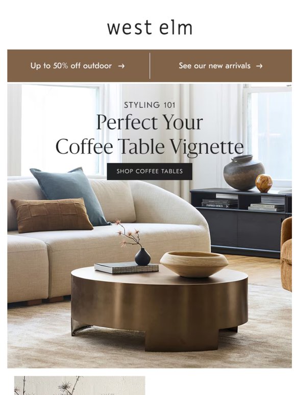 West Elm: Tips for effortless coffee table style | Milled