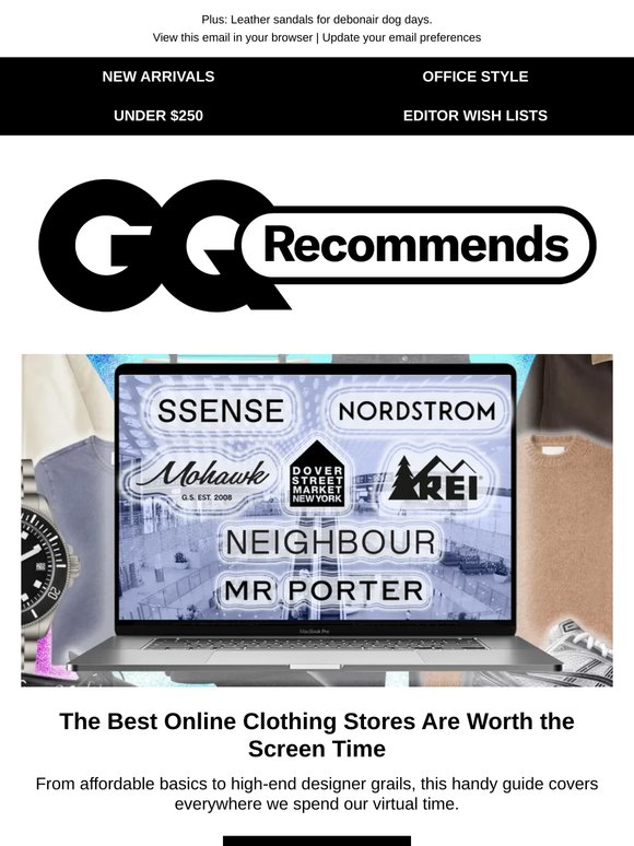 GQ: GQ's Cheat Sheet to the Best Online Clothing Stores | Milled