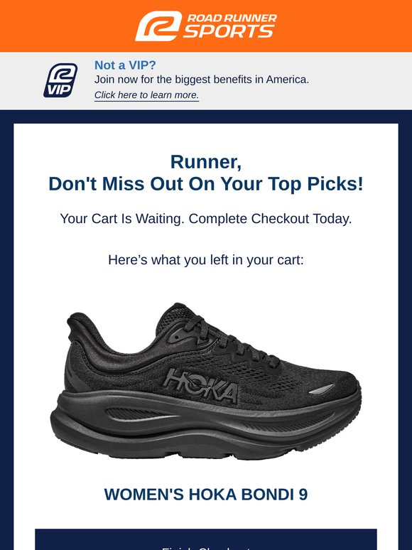Road Runner Sports: Tick Tock, Items In Your Cart May Sell Out Soon ...