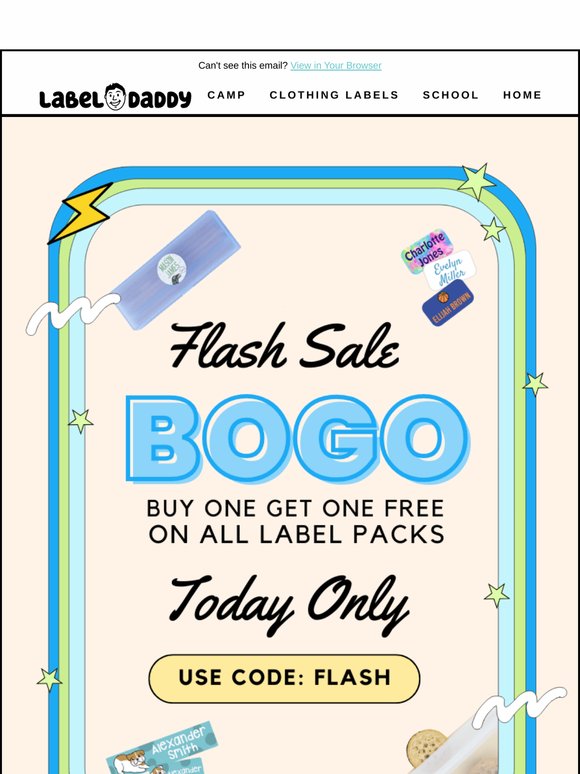 LabelDaddy: 🚨 BOGO Flash Sale: Buy 1, Get 1 FREE! | Milled