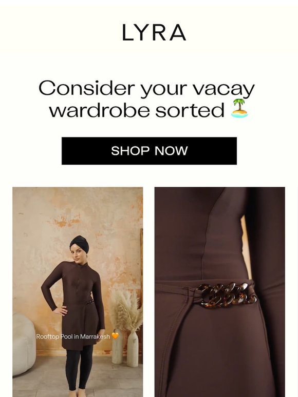 LYRA Modest: Outfits for your next vacay 🏝️ | Milled