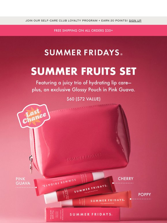 Summer Fridays: Last Chance: Summer Fruits Set | Milled