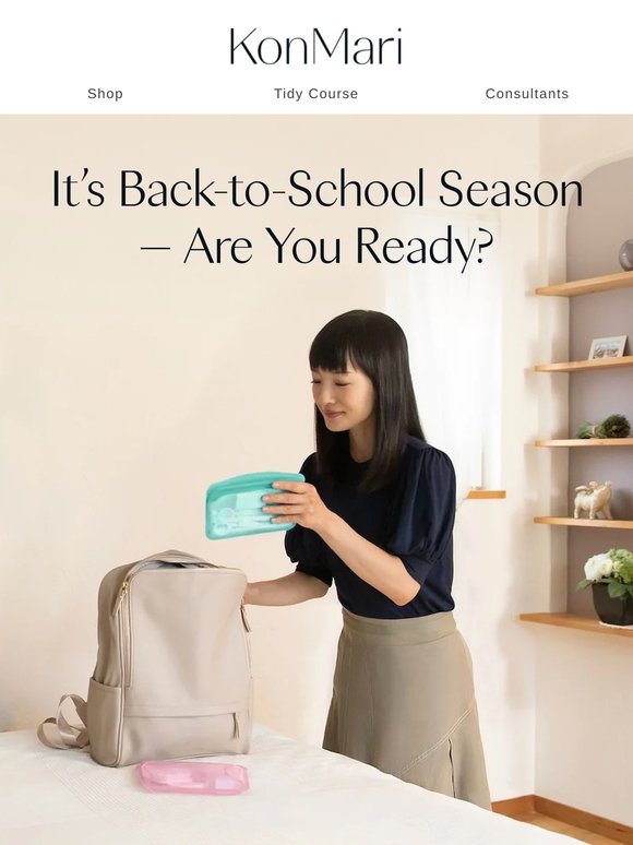 KonMari: How to Go Back to School in KonMari Style | Milled