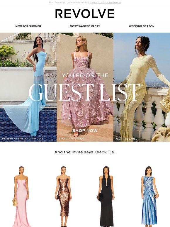 REVOLVE Email Newsletters: Shop Sales, Discounts, and Coupon Codes