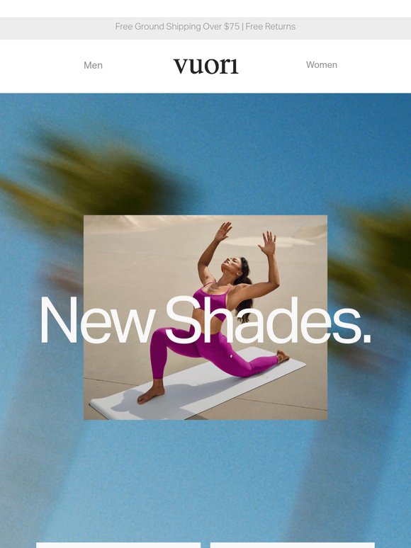 Vuori: Just Landed: New Styles And Colors | Milled