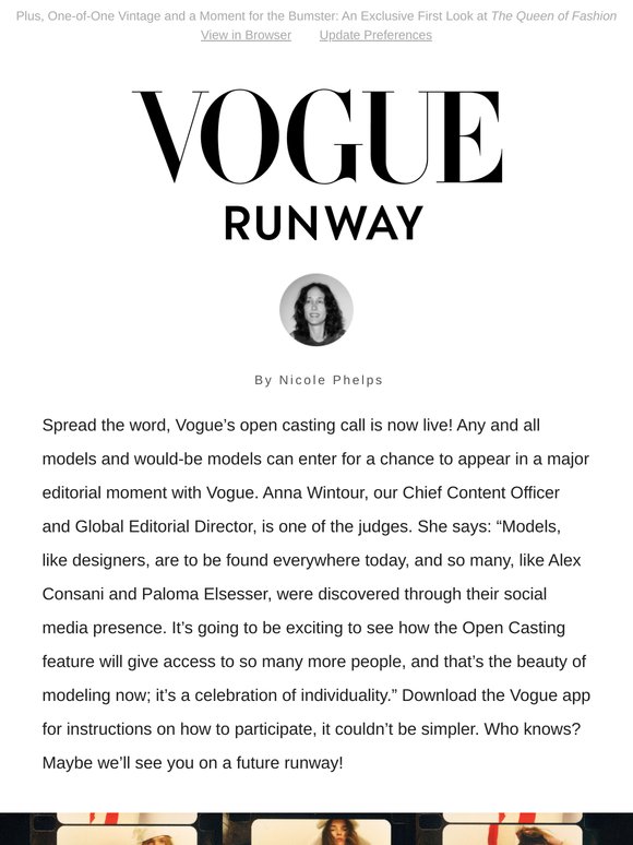 Vogue: Welcome to Vogue Open Casting 2025 | Milled
