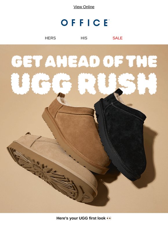 OFFICE: FIRST LOOK: Get ahead of your UGG game 👀 | Milled