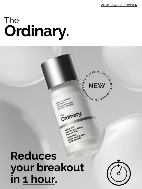 The Ordinary: New: The Fastest Spot Treatment We’ve Made. | Milled