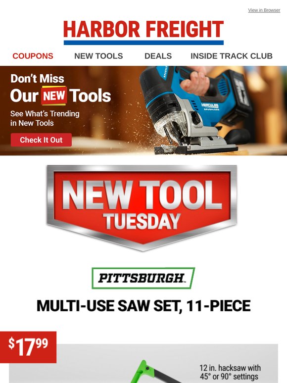 Harbor Freight New Product Alert Milled