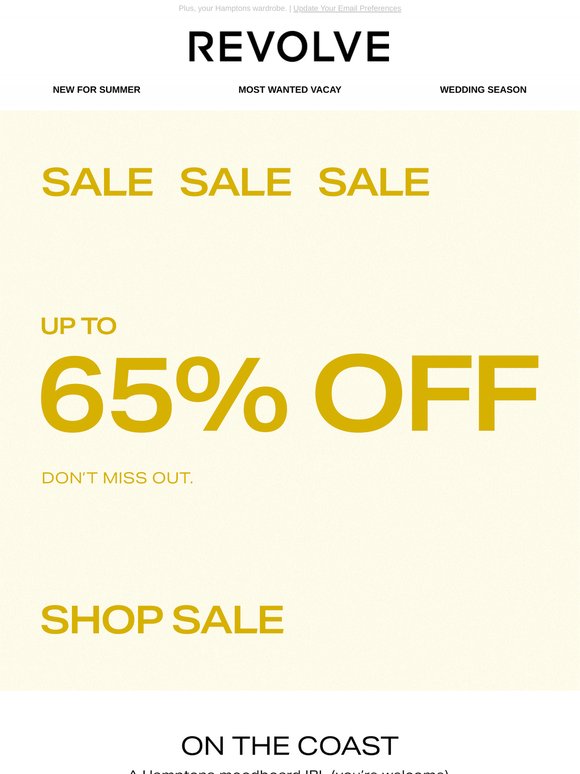REVOLVE Email Newsletters: Shop Sales, Discounts, and Coupon Codes