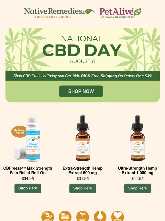 Native Remedies: Happy National CBD Day! 🌱 | Milled