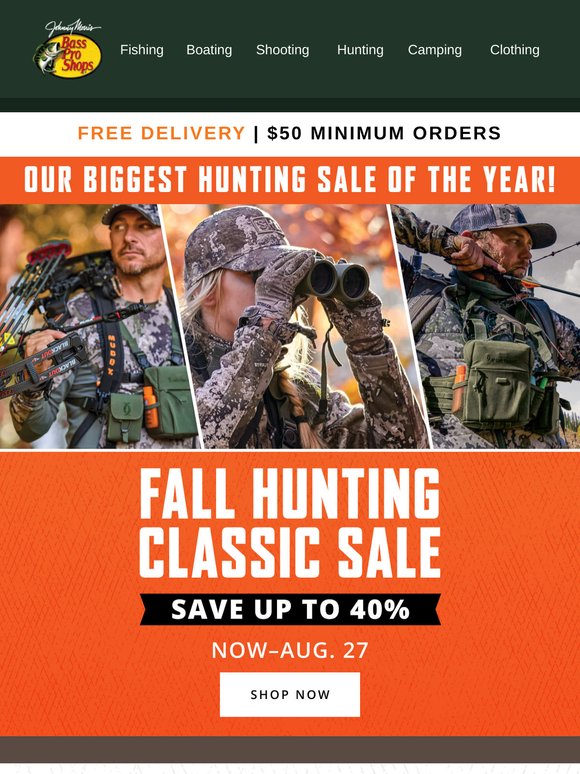 Bass Pro Shops: Fall Hunting Classic Top Picks Are Here | Milled