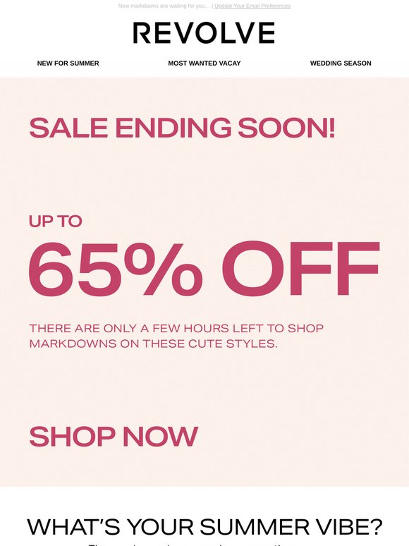 REVOLVE Email Newsletters: Shop Sales, Discounts, and Coupon Codes
