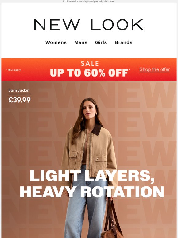 New Look Email Newsletters: Shop Sales, Discounts, and Coupon Codes
