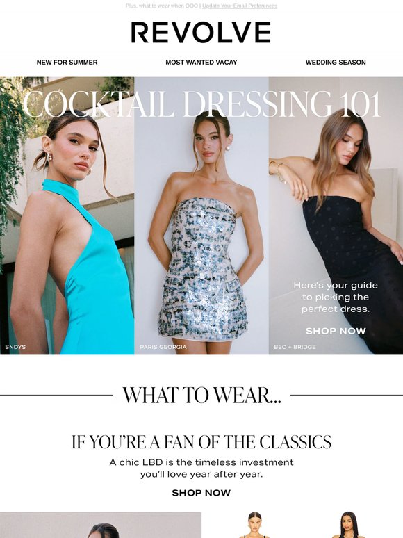 REVOLVE Email Newsletters: Shop Sales, Discounts, and Coupon Codes